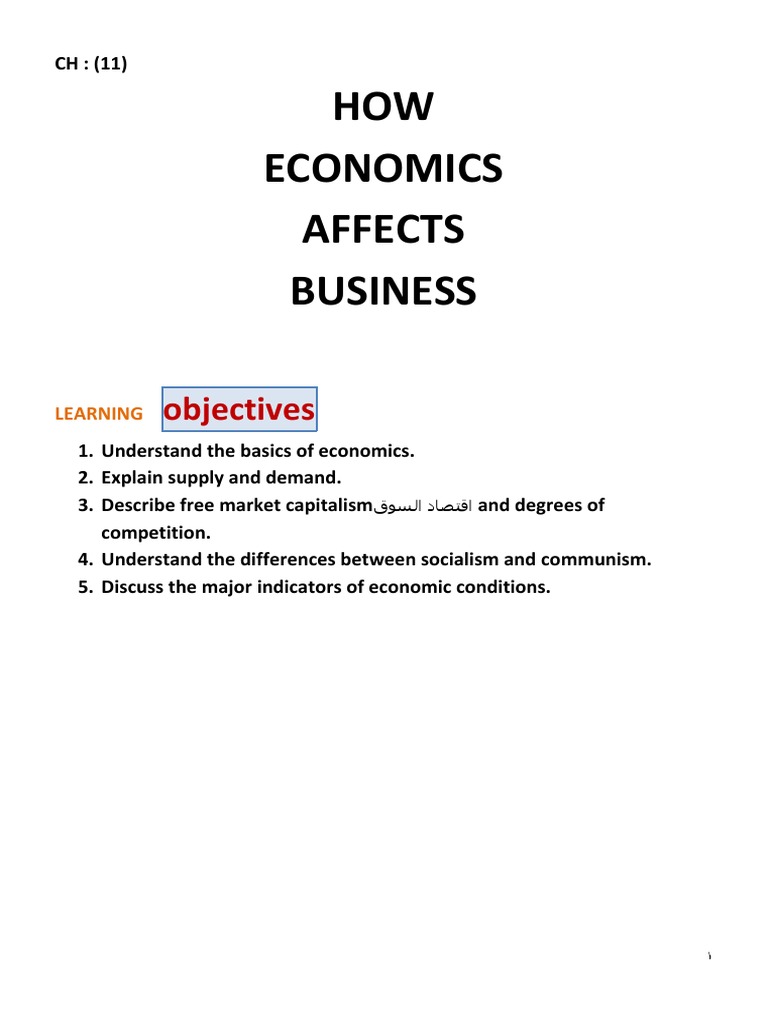 CH11 Econmics | PDF | Economics | Supply And Demand