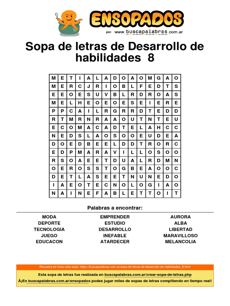 sopa-de-letras-de-desarrollo-de-habilidades_8 | PDF