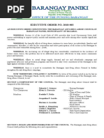 Badac Auxillary Team - Executive Order | PDF