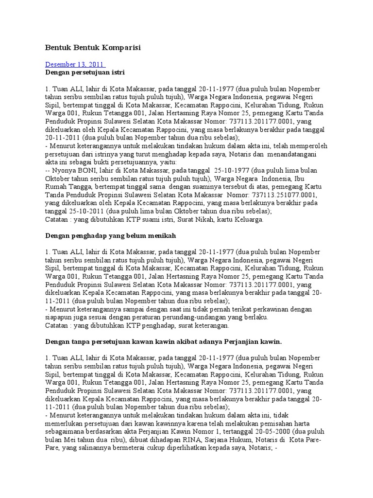 Contoh Komparisi | PDF | Hukum