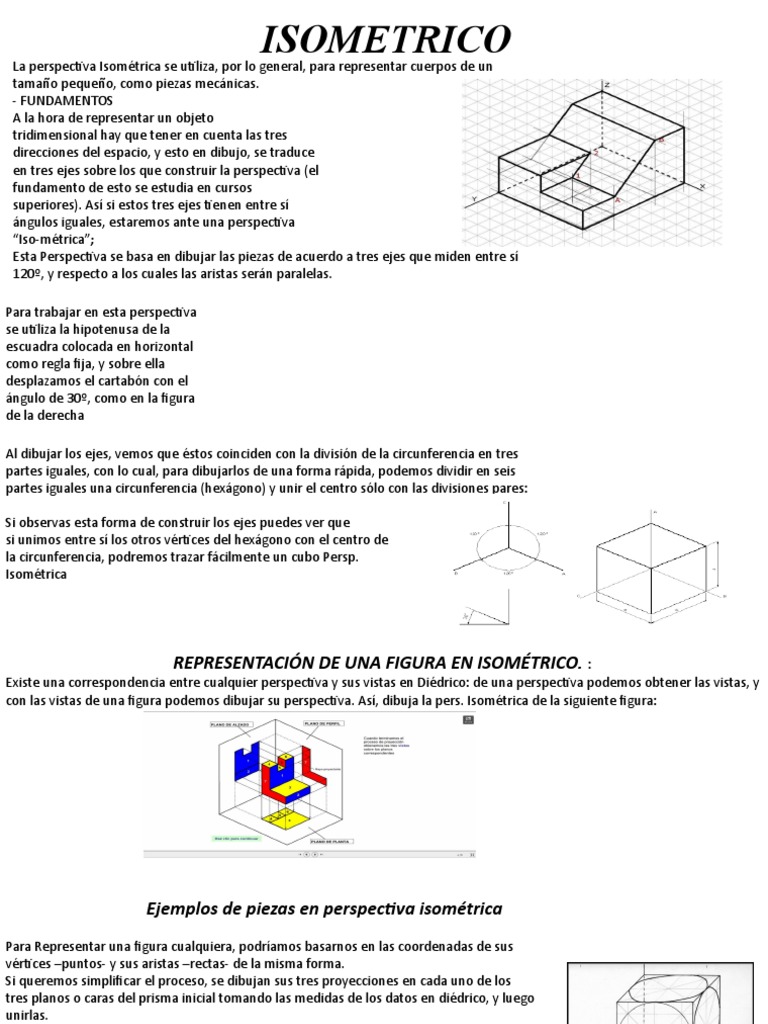 ISOMETRICO | PDF | Perspectiva (Gráfica) | Geometría euclidiana
