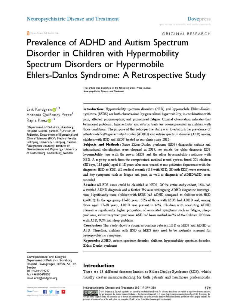 Prevalence of ADHD and Autism Spectrum Disorder in Children With ...