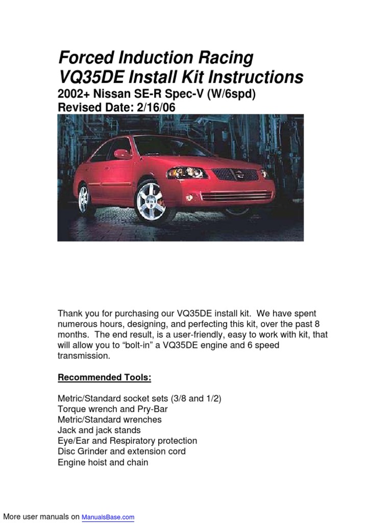 VQ35DE | PDF | Manual Transmission | Axle