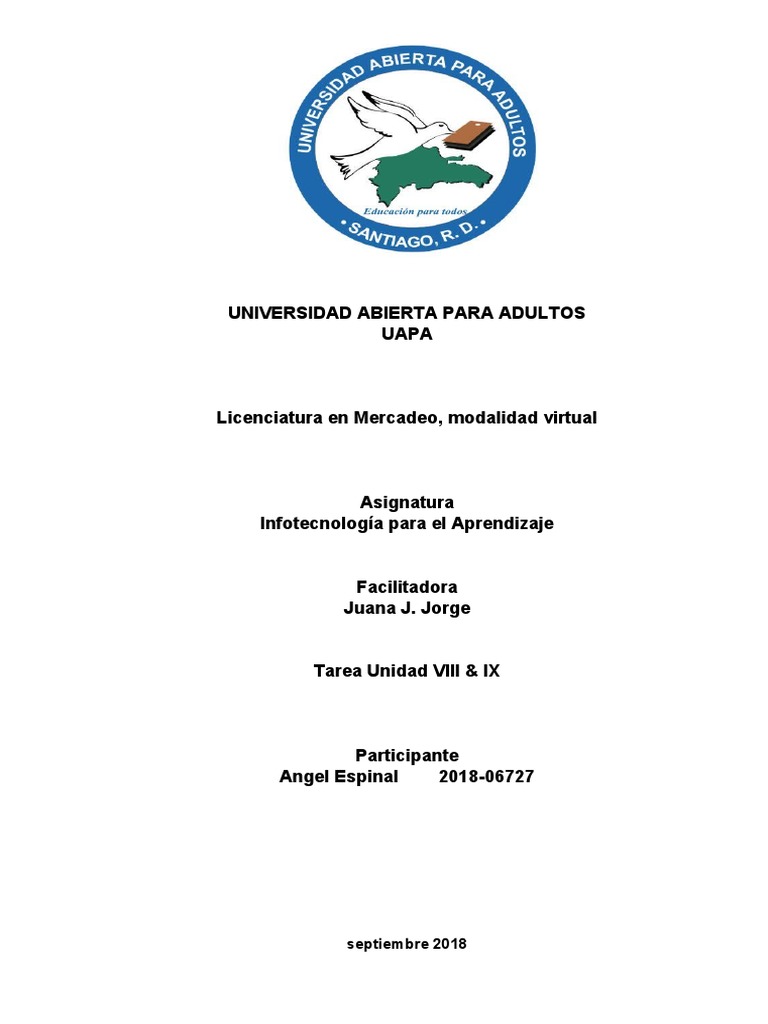 Tareas 8-9 Infotecnologia para El Aprendizaje | PDF | Plagio | Citación