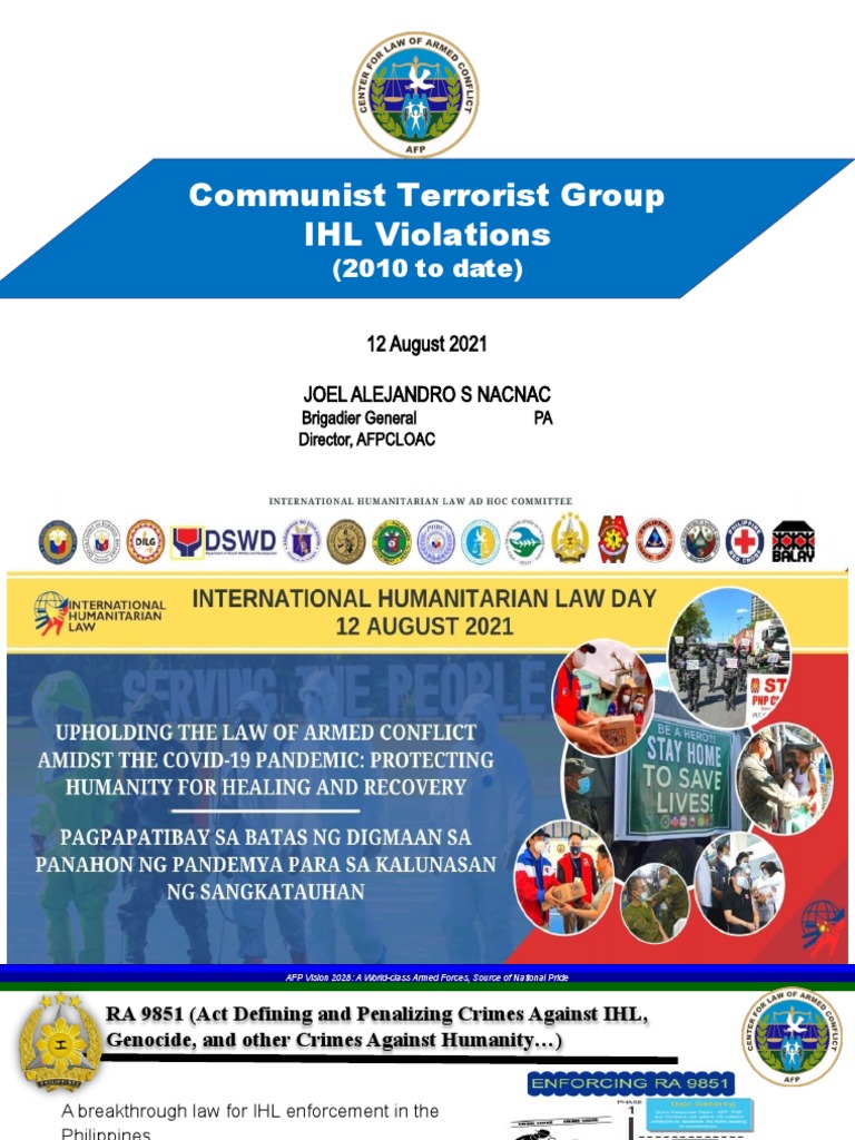 IHL Violations by Communist Terrorists | PDF | International ...