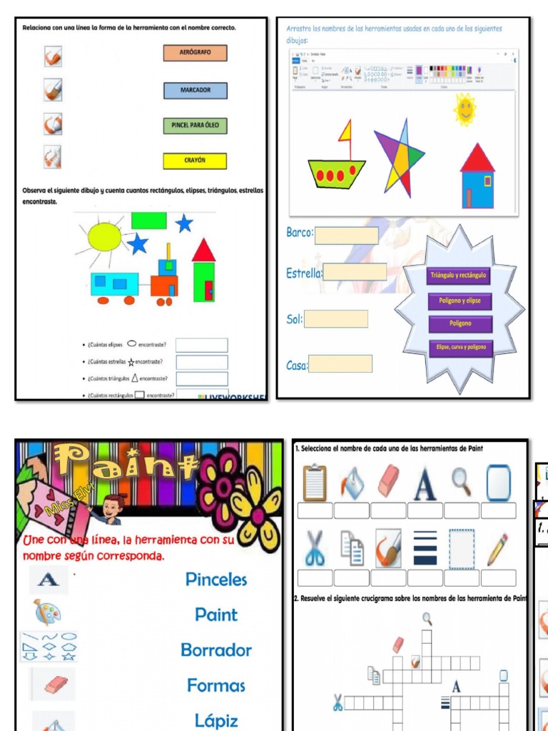 Actividades Con El Programa Paint | PDF
