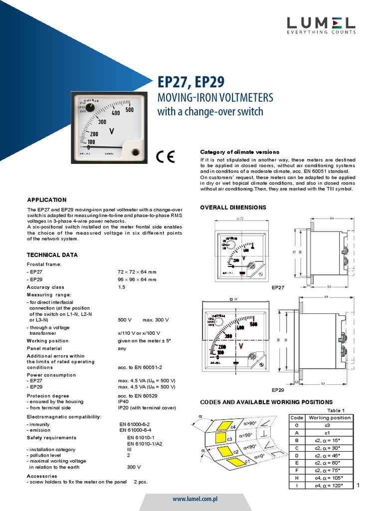 Moving Iron Volt Meter | PDF | Alternating Current | Electrical Engineering