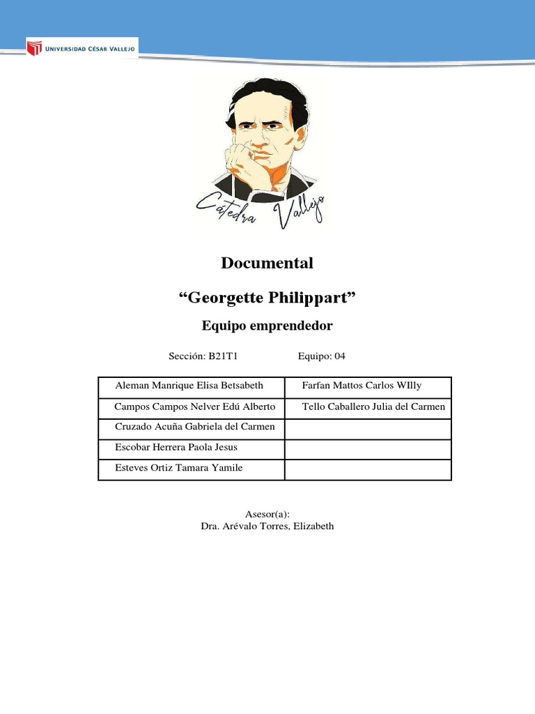 Documental sobre Georgette Philippart | PDF | Iniciativa empresarial ...