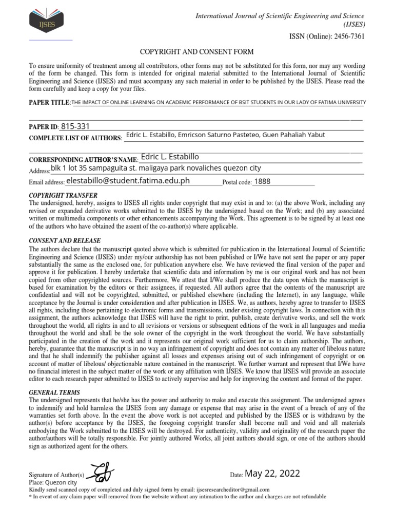 Copyright Form | PDF | Copyright | Derivative Work