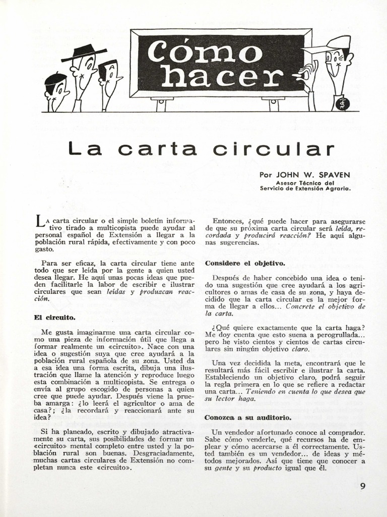 Guía para Escribir Cartas Circulares | PDF