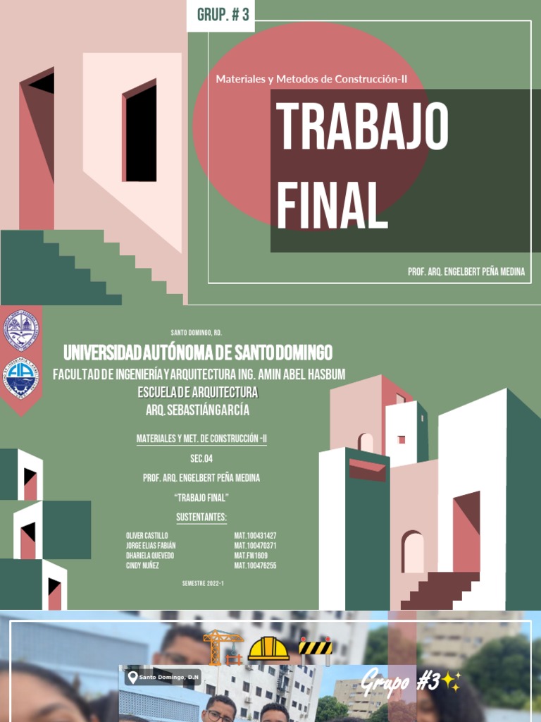 Trabajo Final-Mat. de Const - LL Grup.#3 | PDF | Hormigón | Fundación ...