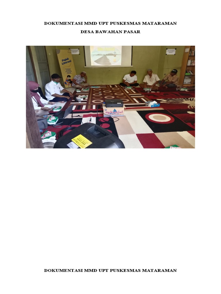 Dokumentasi MMD Upt Puskesmas Mataraman | PDF