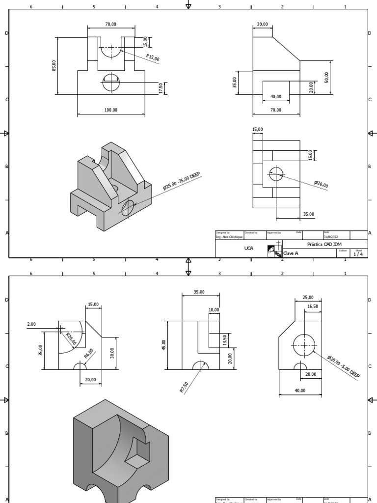 IDM Práctica CAD Clave A | PDF