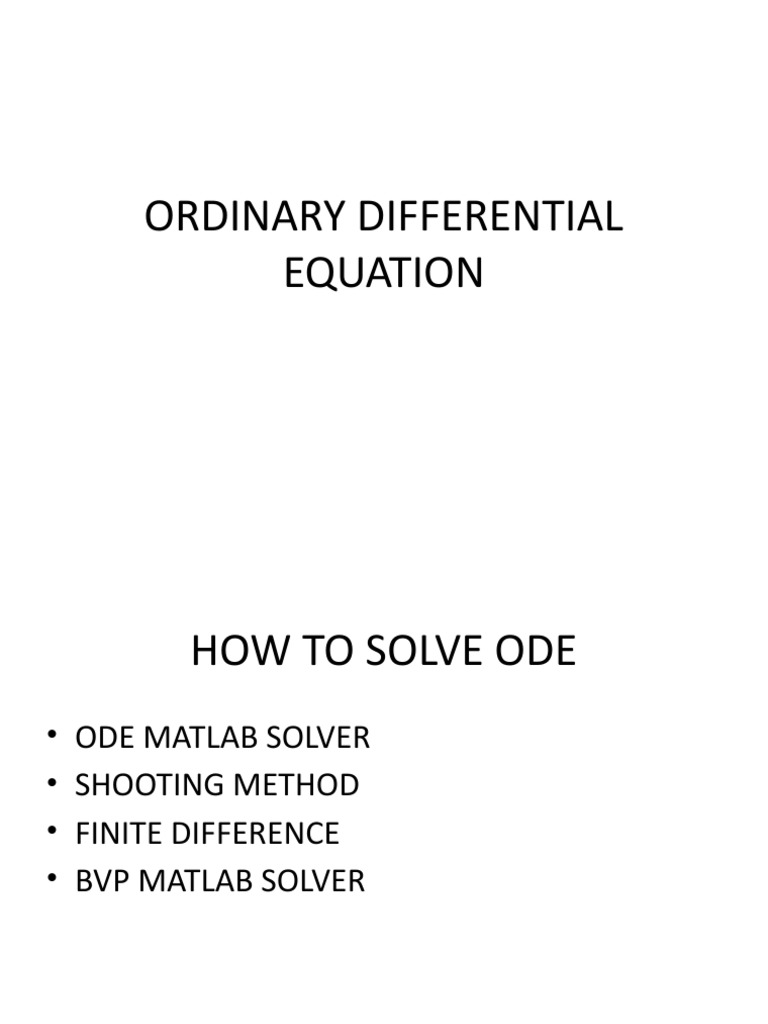 Ordinary Differential Equation | PDF | Ordinary Differential Equation | Stability Theory