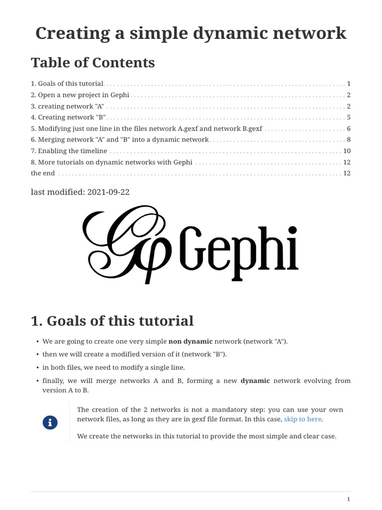 Gephi Creating A Simple Dynamic Network Pdf Computer File Icon Computing