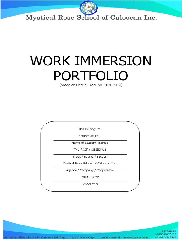 Amante Portfolio | PDF | Learning | Curriculum