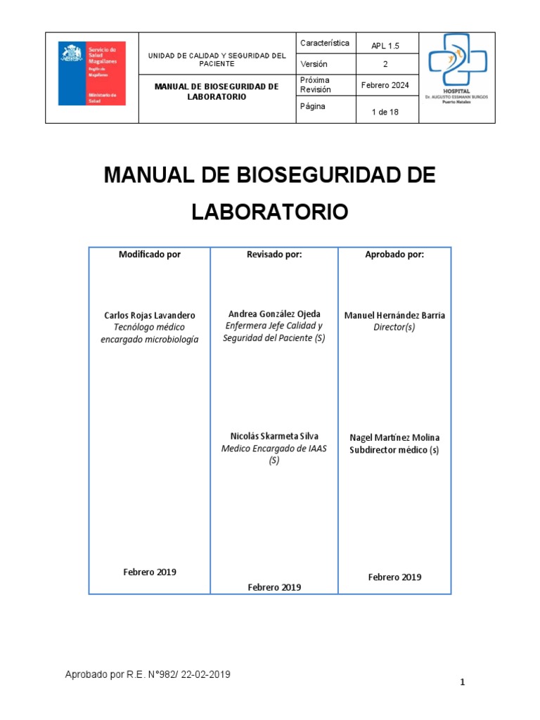 Comprehensive guidelines for biosecurity in a clinical laboratory | PDF ...