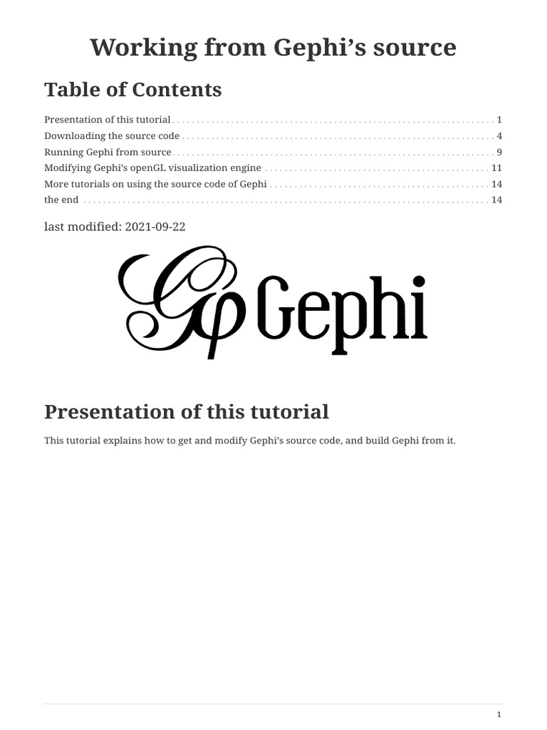 Gephi Working From The Source en | PDF | Net Beans | Applications ...
