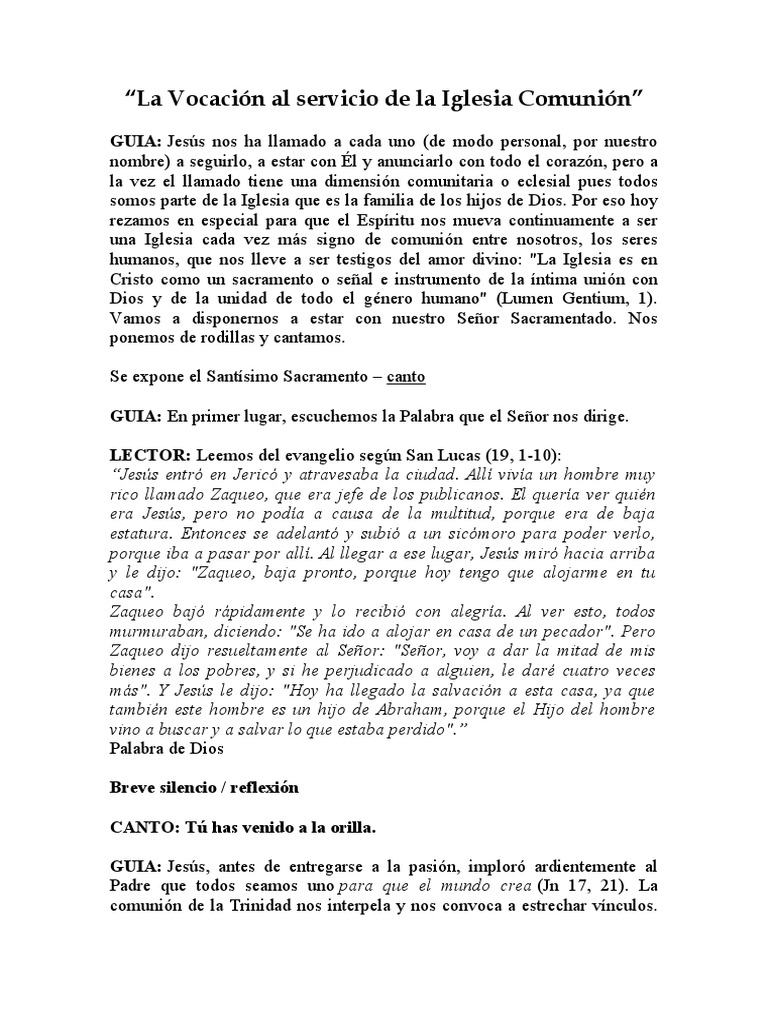 Hora Santa Pdf Eucaristía Iglesia Católica