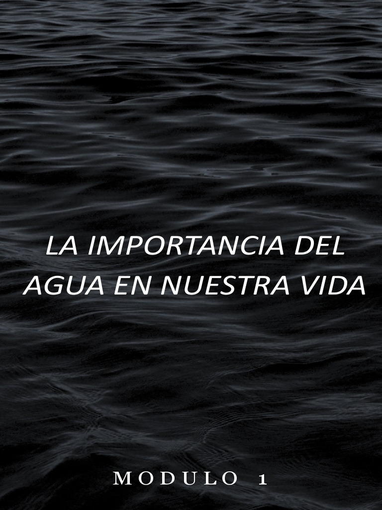 Módulo 1 - La Importancia Del Água en Nuestra Vida | PDF | Agua