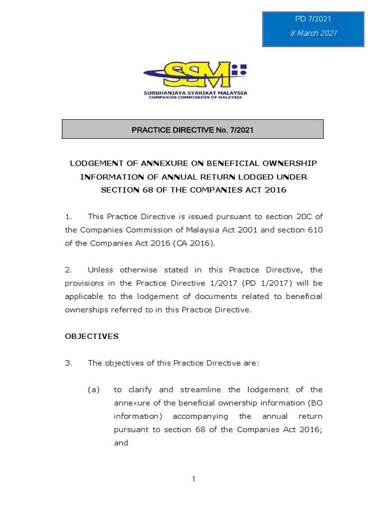 Practice Directive 7 2021 (04032021) (FINAL) | PDF | Justice | Crime & Violence