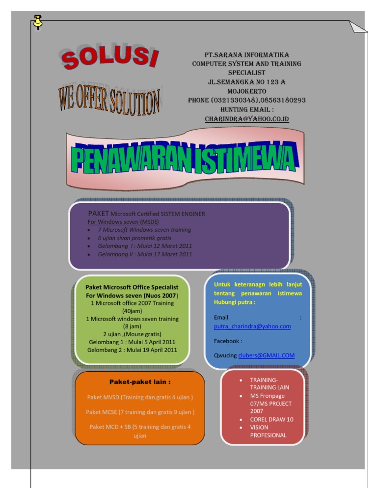 Brosur | PDF | Computers