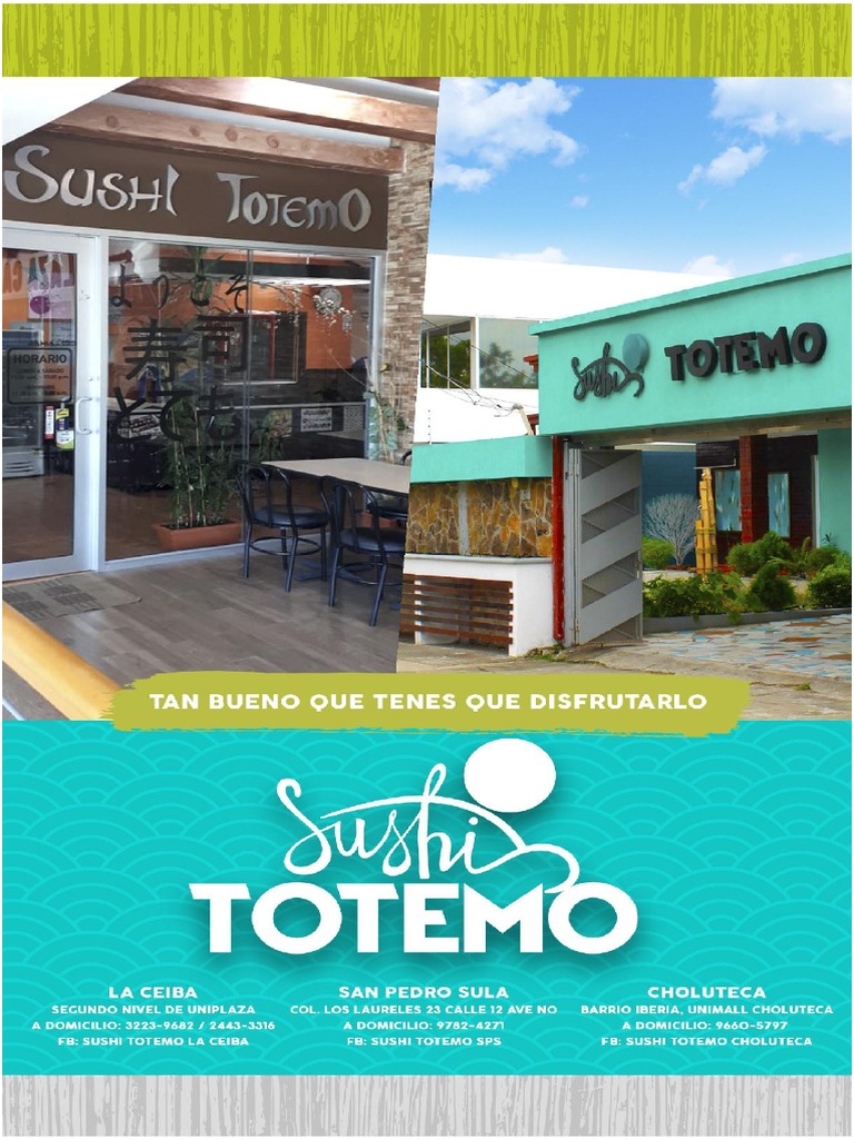 Sushi Totemo Menu 2019 | PDF