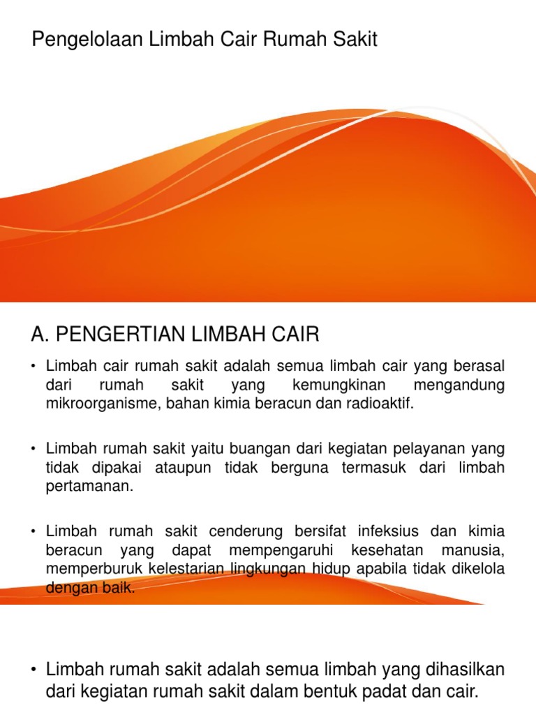 Pengelolaan Limbah Cair Rumah Sakit | PDF