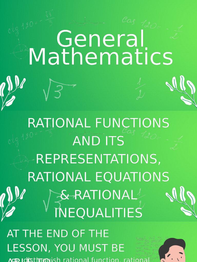 Rational Functions | PDF | Equations | Function (Mathematics)