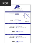 3:1 Slope Conversion Guide | PDF | Slope | Metrology