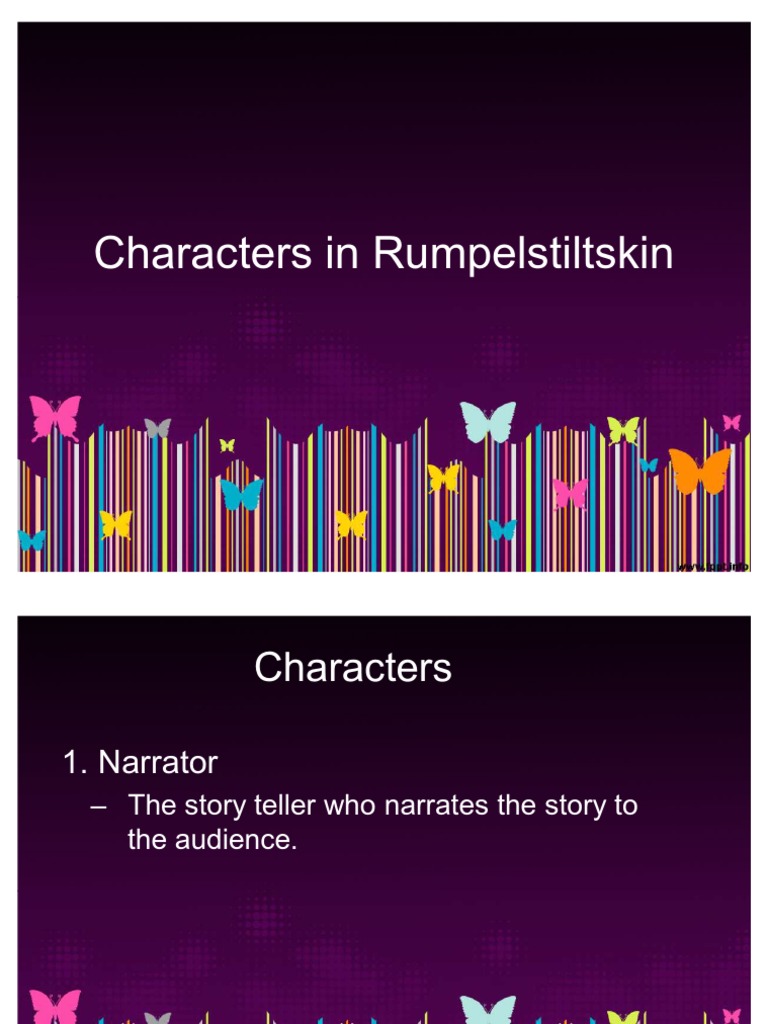 Rumpelstiltskin Character Analysis | PDF | Lisa Simpson