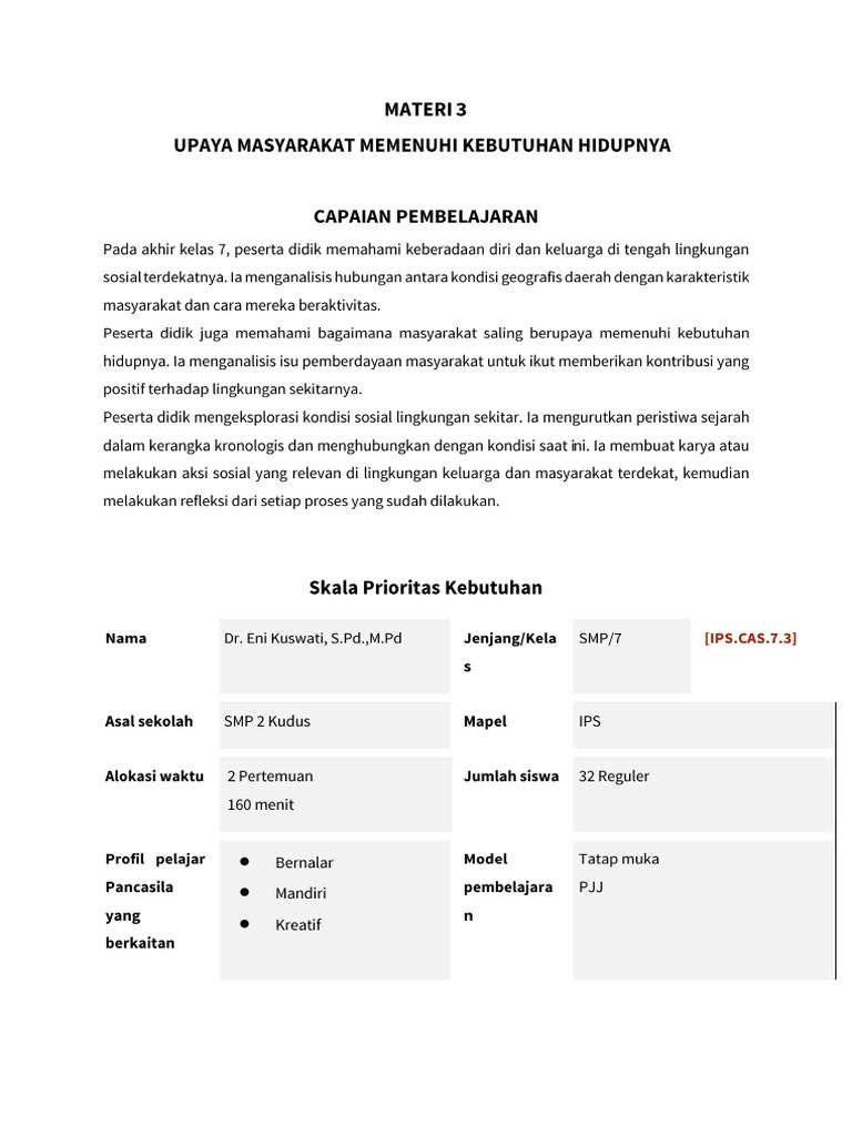 Fase D - TP 3.2 Skala Prioritas Dan Kebutuhan | PDF