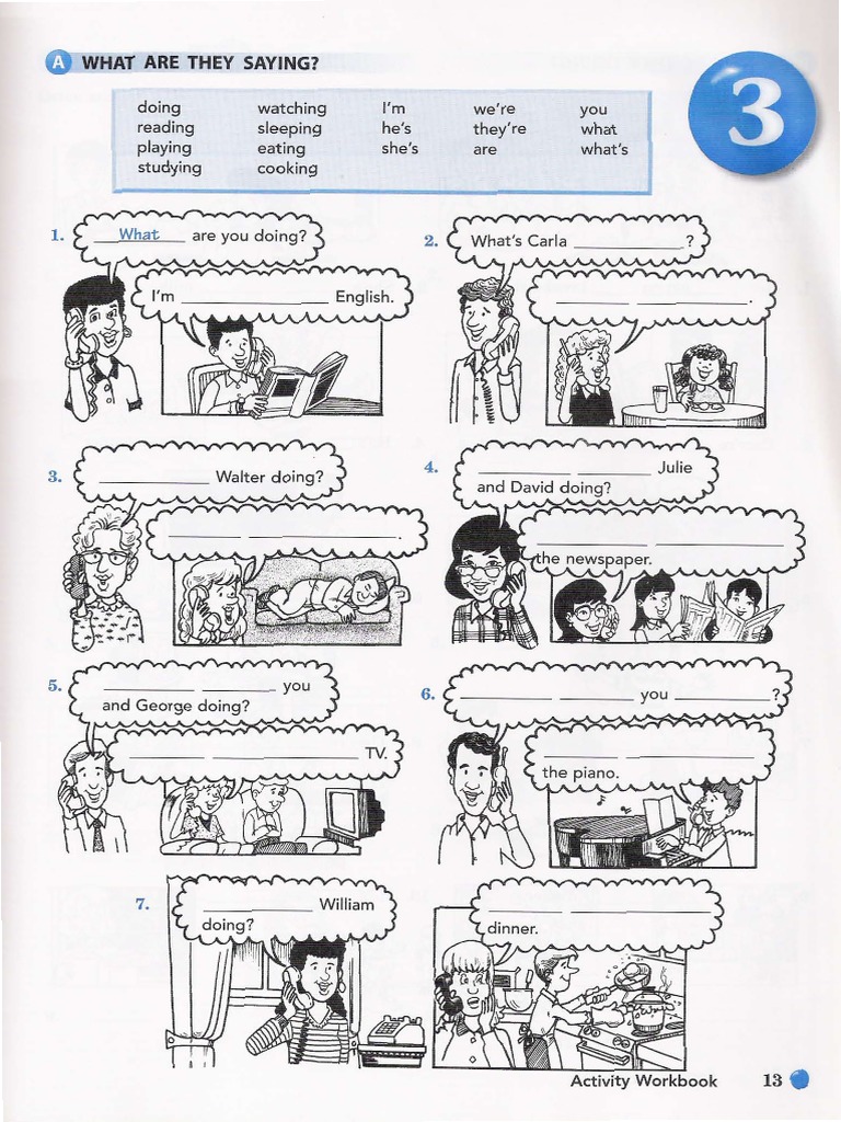 Chapter 3 - Side by Side 1 Activity Workbook-16-23-1-7 | PDF