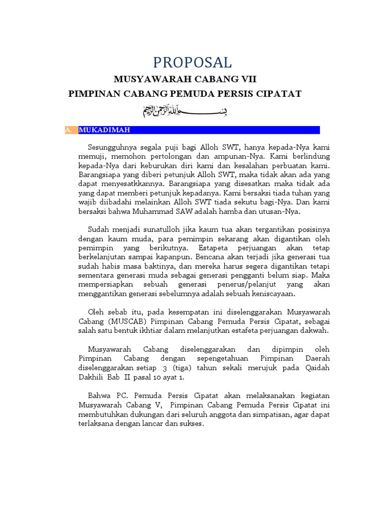 Contoh Proposal | PDF