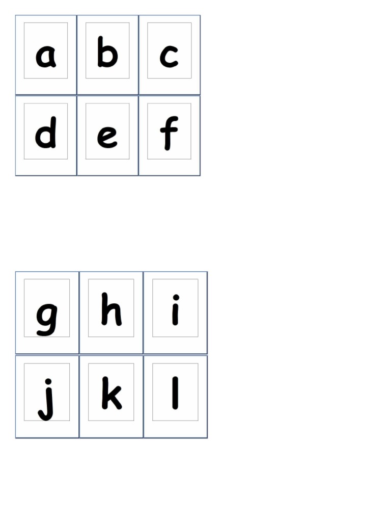 Kartu Huruf | PDF