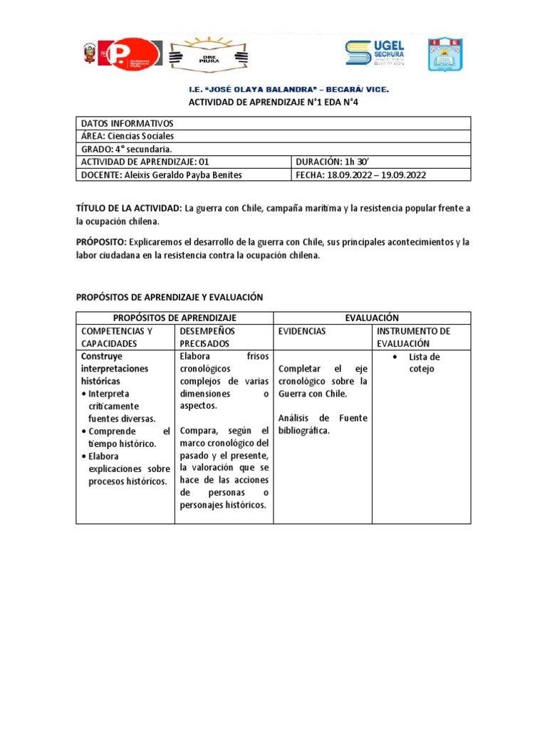 Actividad de Aprendizaje Job Act. 02 - Eda 4 de 4B CCSS Aleixis Payba ...