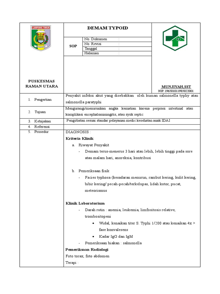 Demam Typoid | PDF