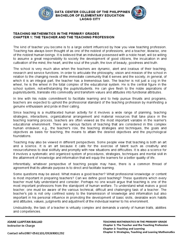 TMPG Prelim Module | PDF | Teaching Method | Teachers