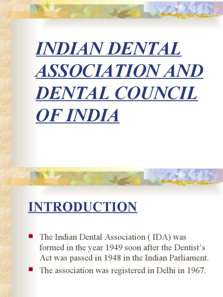 Dci, Ida | PDF | Dental Degree | Dentistry
