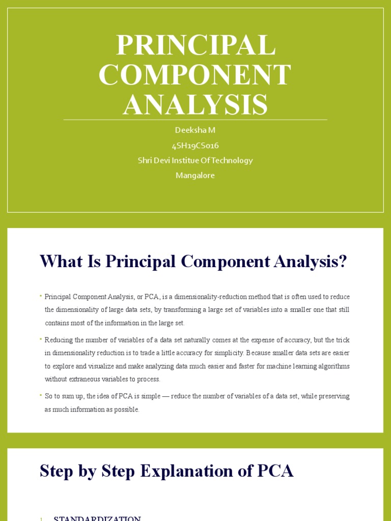 Principal Component Analysis | PDF | Principal Component Analysis | Eigenvalues And Eigenvectors
