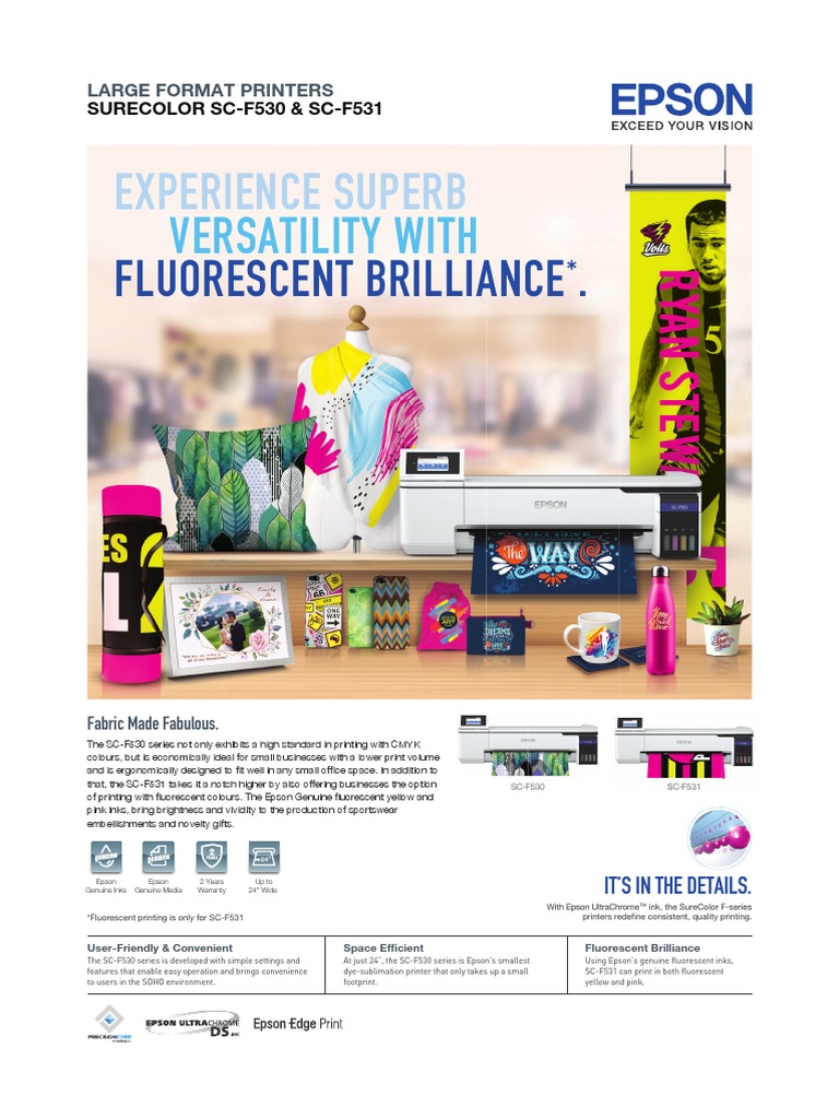 Epson SC-F530 - SC-F531 (Updated2) | PDF | Printer (Computing) | Office ...