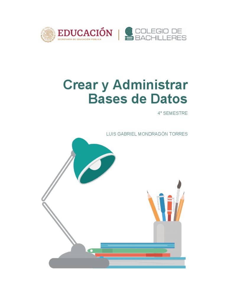 Crear y Administrar Bases de Datos | PDF | SQL | Bases de datos Crear y Administrar Bases de Datos | PDF | SQL | Bases de datos