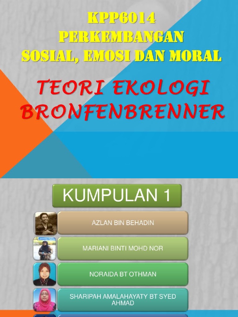 Teori Ekologi Bronfenbrenner 21342337 Pdf 