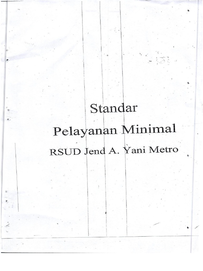 SPM Rsud Jend A. Yani Metro | PDF