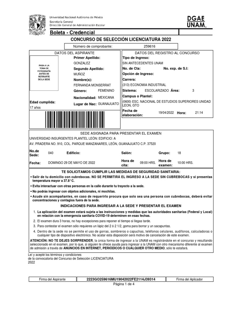 Examen UNAM | PDF
