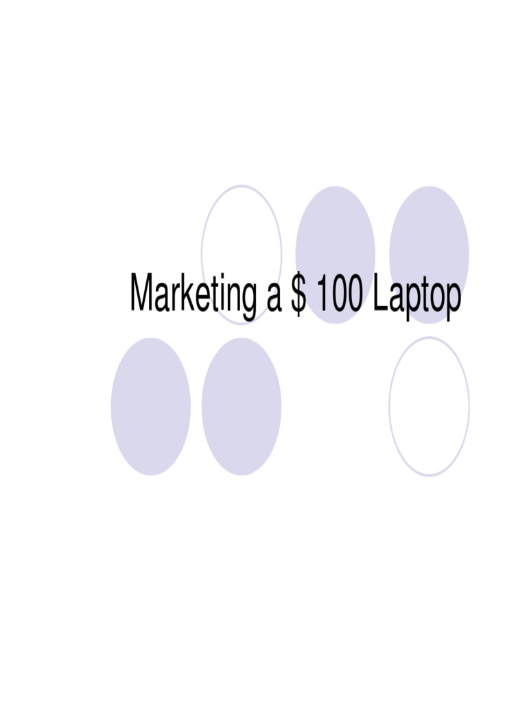 OLPC Case Study - Slide Deck | PDF | Laptop | Business