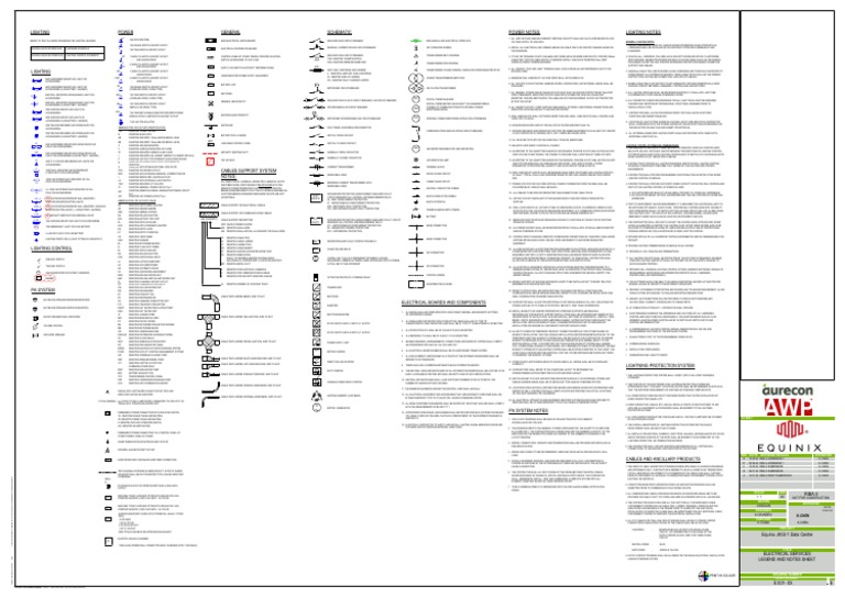 Legend and Notes Sheet | PDF | Ac Power Plugs And Sockets | Switch