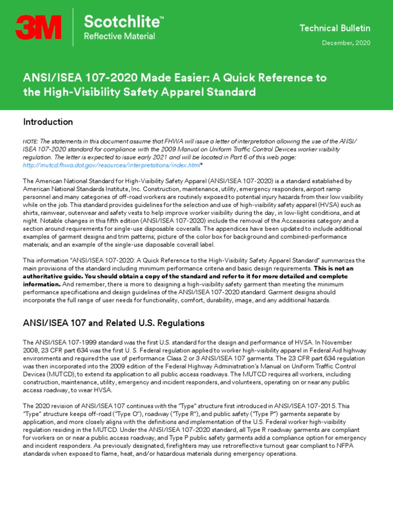 ANSI ISEA107-2020MadeEasier | PDF | Clothing