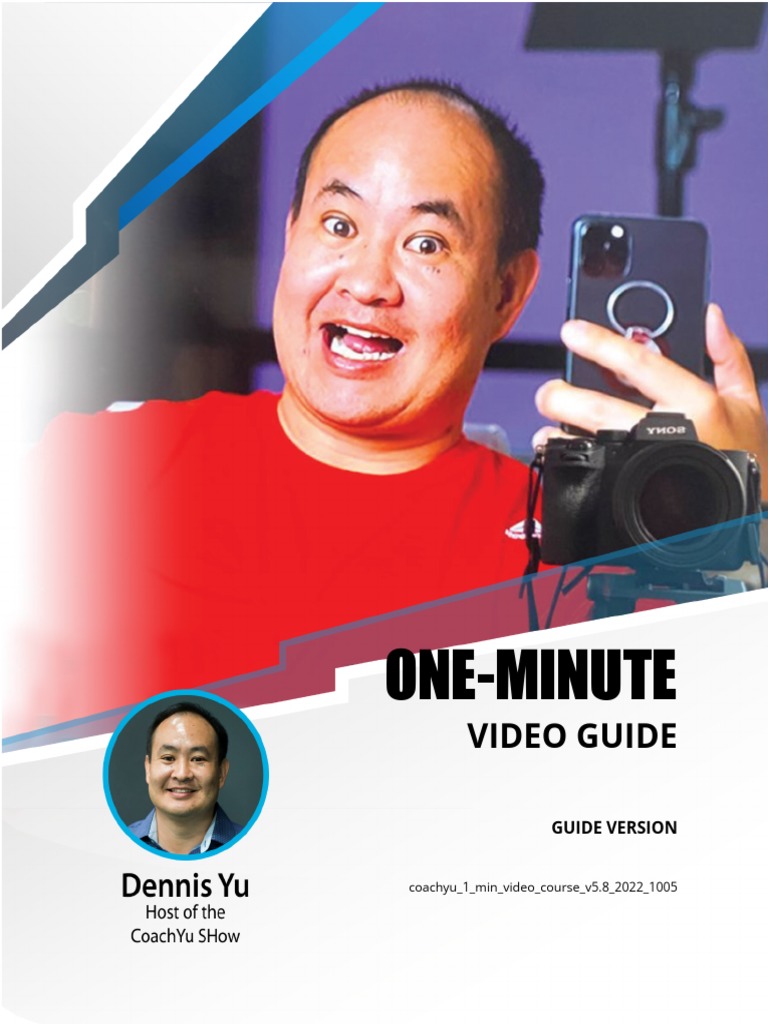 One Minute Video Guide | PDF | Facebook | Video
