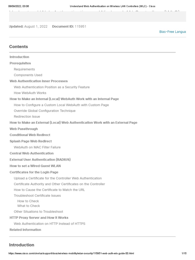 Understand Web Authentication On Wireless LAN Controllers (WLC) - Cisco | PDF | Proxy Server ...